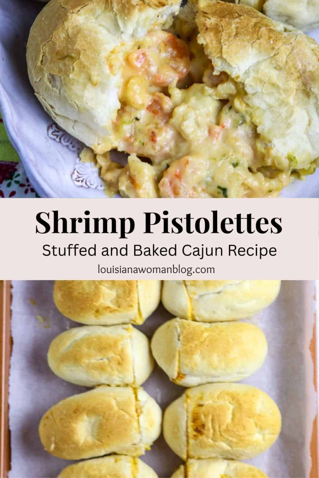 Shrimp Pistolettes, Stuffed and Baked Cajun Recipe • Louisiana Woman Blog